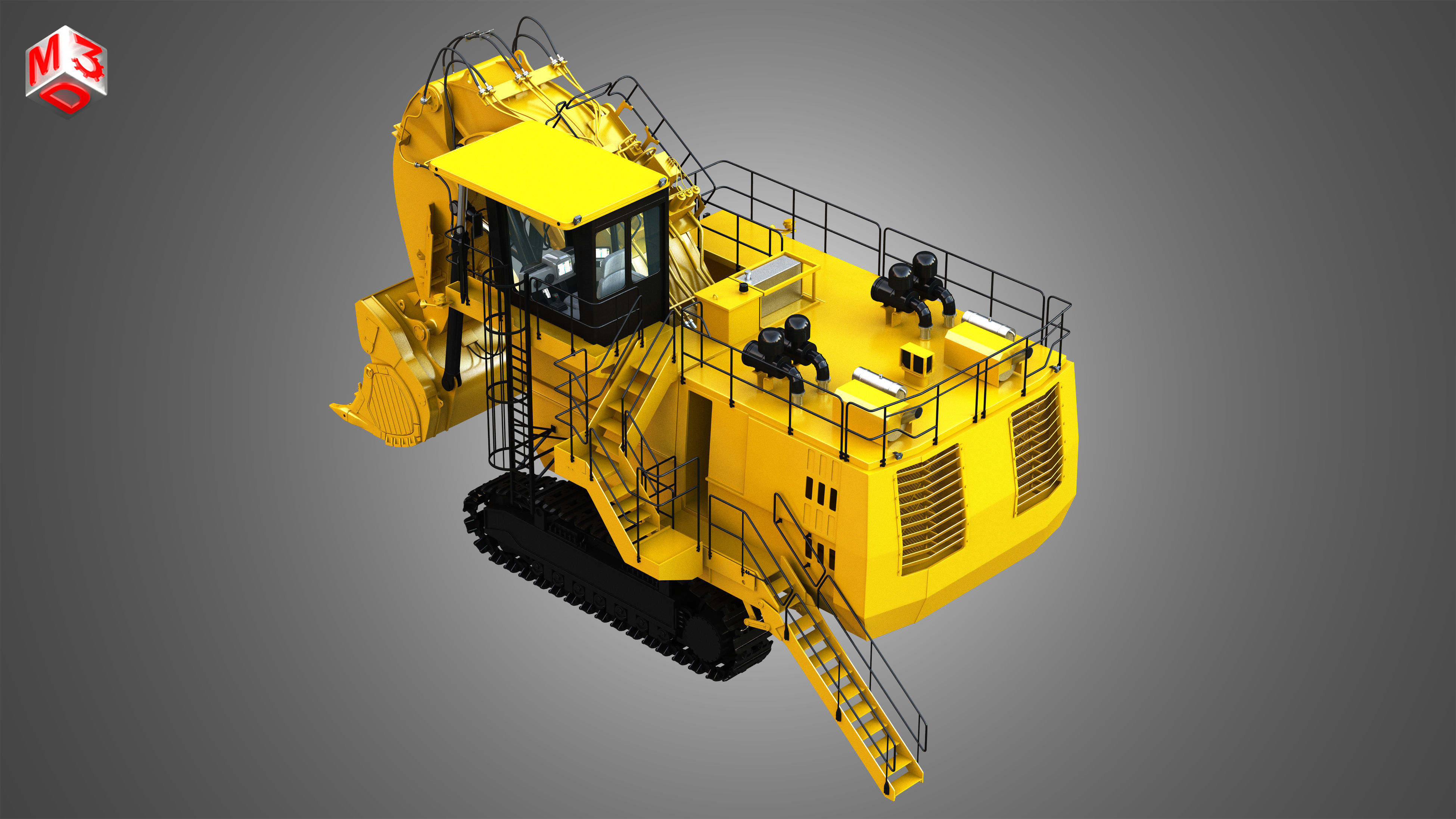 6030 FS - Hydraulic Mining Shovel 3D model | CGTrader
