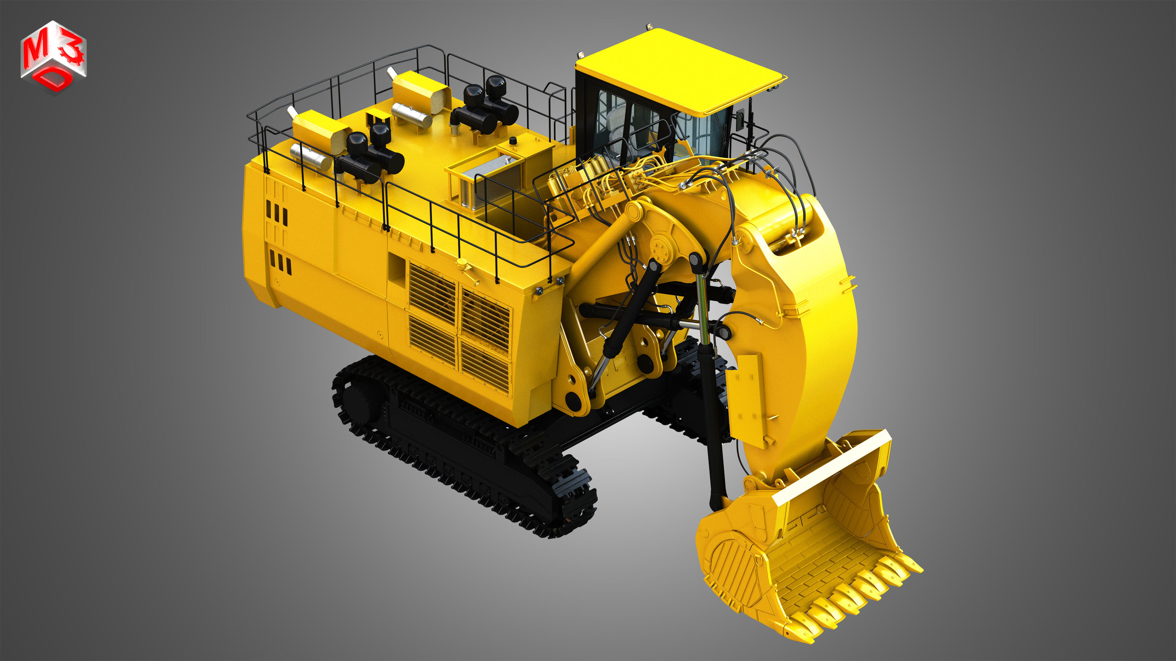 6030 FS - Hydraulic Mining Shovel 3D model | CGTrader