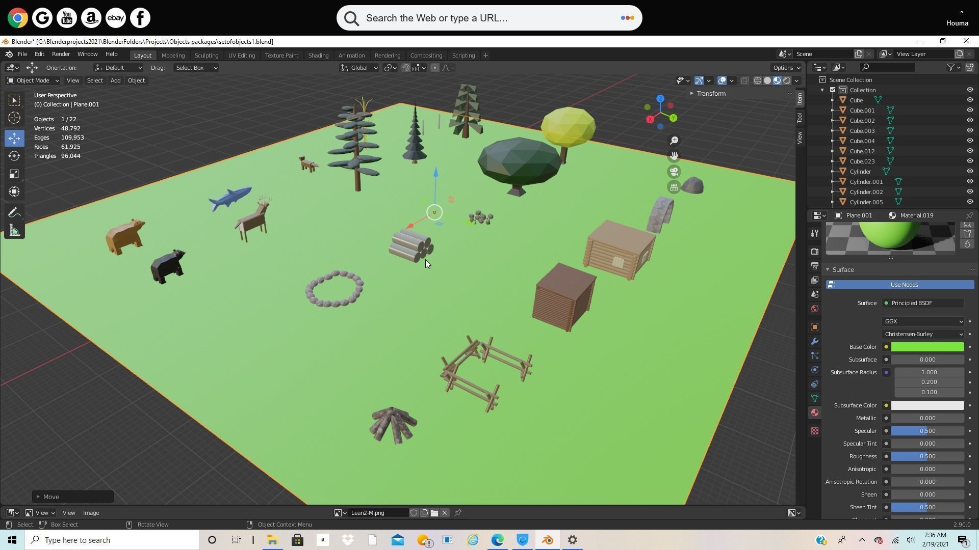 Nature objects 3D model | CGTrader