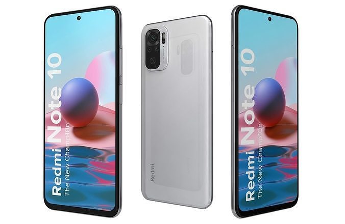 Xiaomi Redmi Note 10 Frost White 3D model | CGTrader
