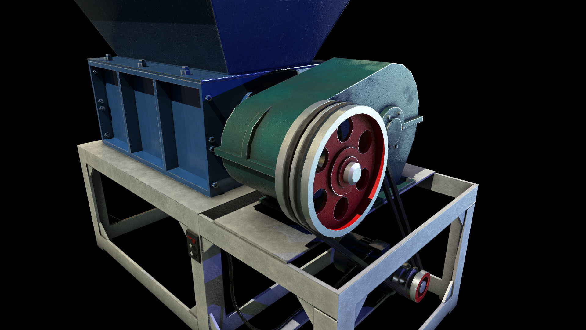 3D model Metal Shredder animated VR / AR / low-poly animated | CGTrader