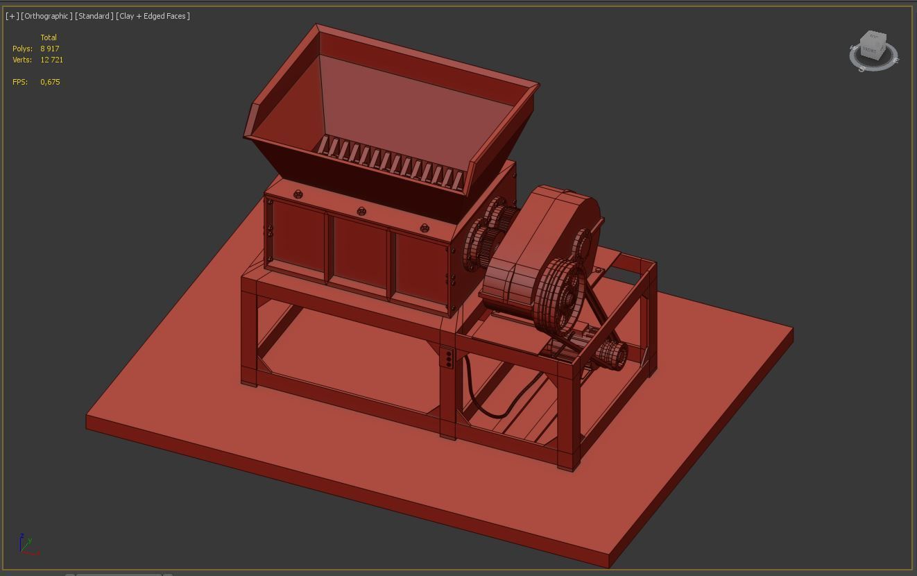 3D model Metal Shredder animated VR / AR / low-poly animated | CGTrader