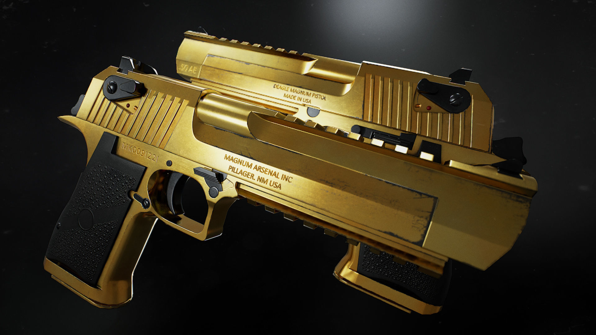 3D model Deagle magnum pistol VR / AR / low-poly | CGTrader