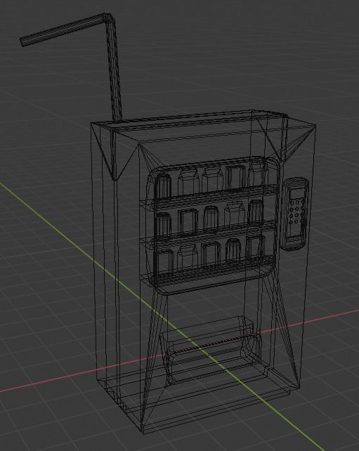3D model Low poly stylized vending machine VR / AR / low-poly | CGTrader