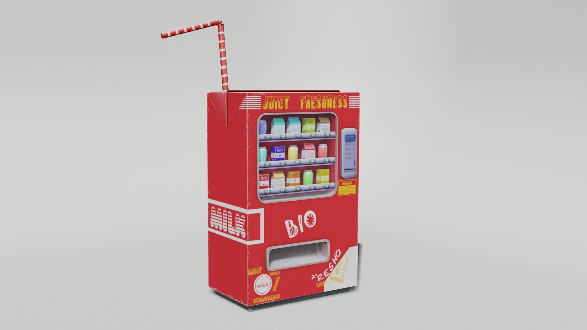 3D model Low poly stylized vending machine VR / AR / low-poly | CGTrader