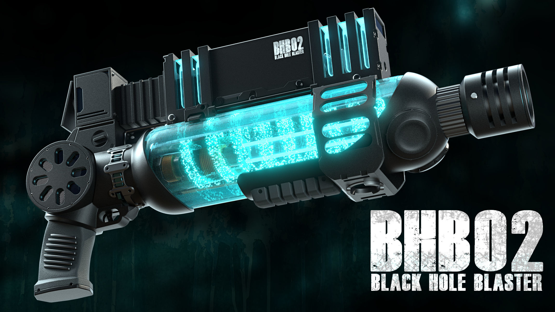 Black Hole Blaster - SciFi Weapon 3D model | CGTrader