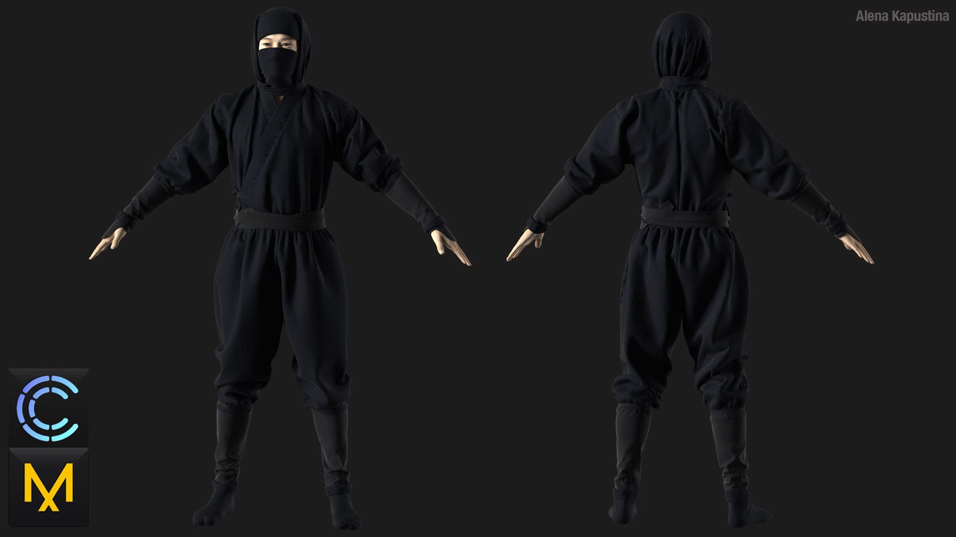 Ninja Marvelous Designer project 3D model | CGTrader
