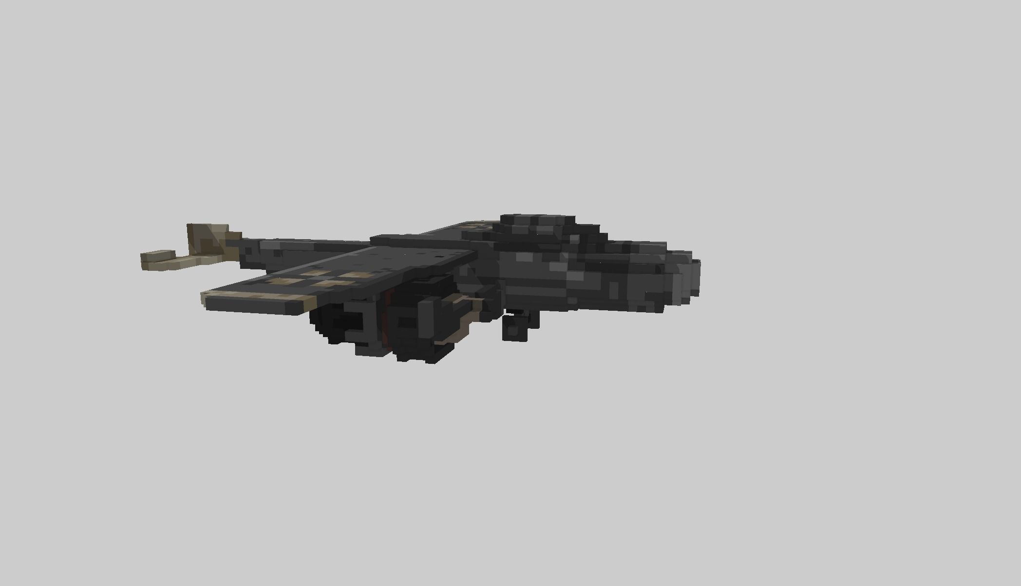 LowPoly Plane Pixel Art free VR / AR / low-poly 3D model | CGTrader