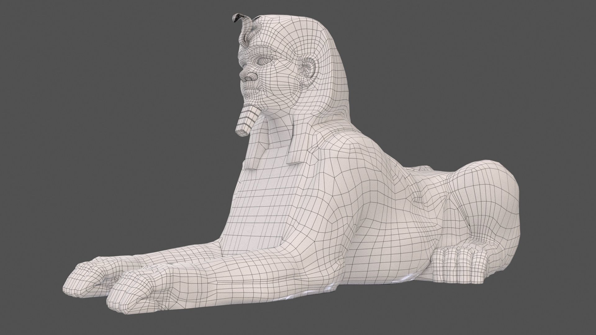 3D model Sphinx Statue VR / AR / low-poly | CGTrader