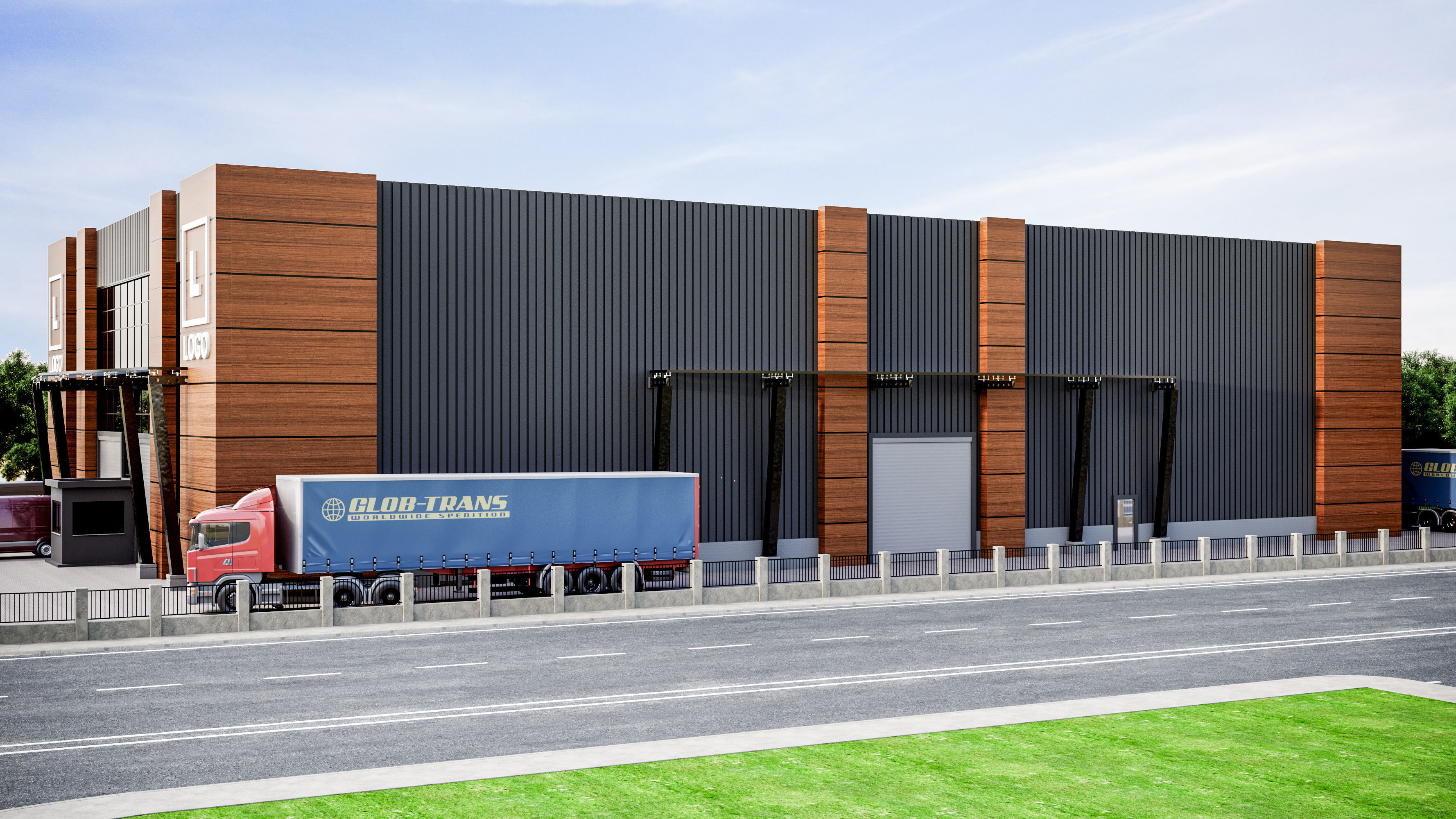 Factory Exterior Design 3D model | CGTrader