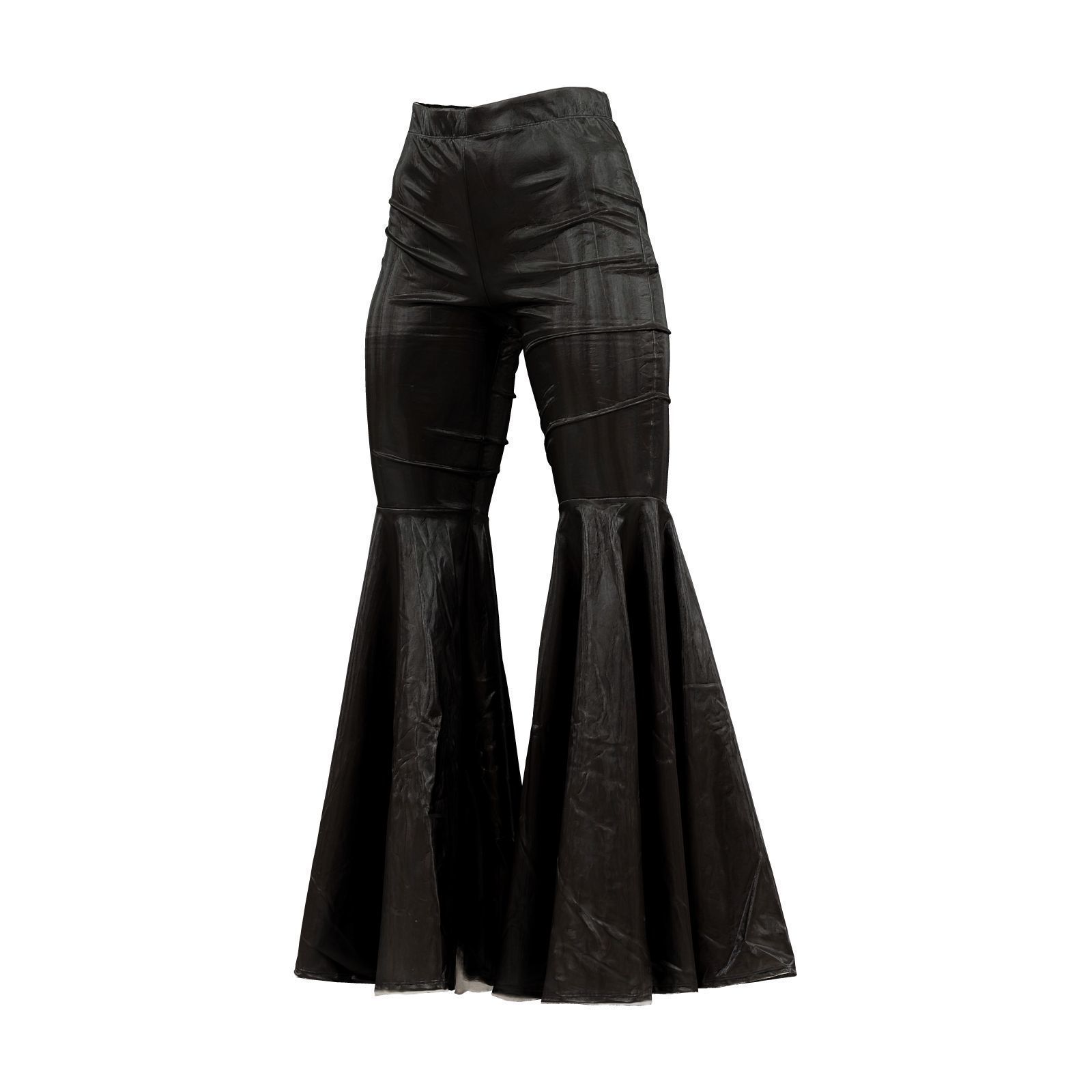 DOLLSKILL Vinyl Disco Flared Pants 3D model | CGTrader