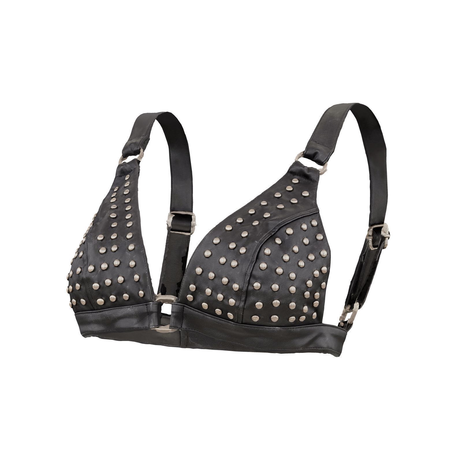 Studded Leather Bra 3D model | CGTrader