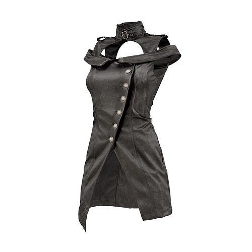 Shoulder Straps Dress 3D model | CGTrader