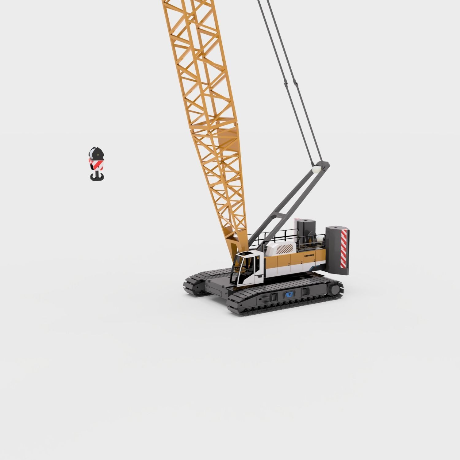 LIEBHERR LR 1250 electric STL model 3D model 3D printable | CGTrader