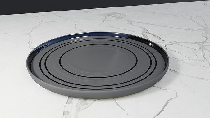 ceramic modern plate 3D model | CGTrader