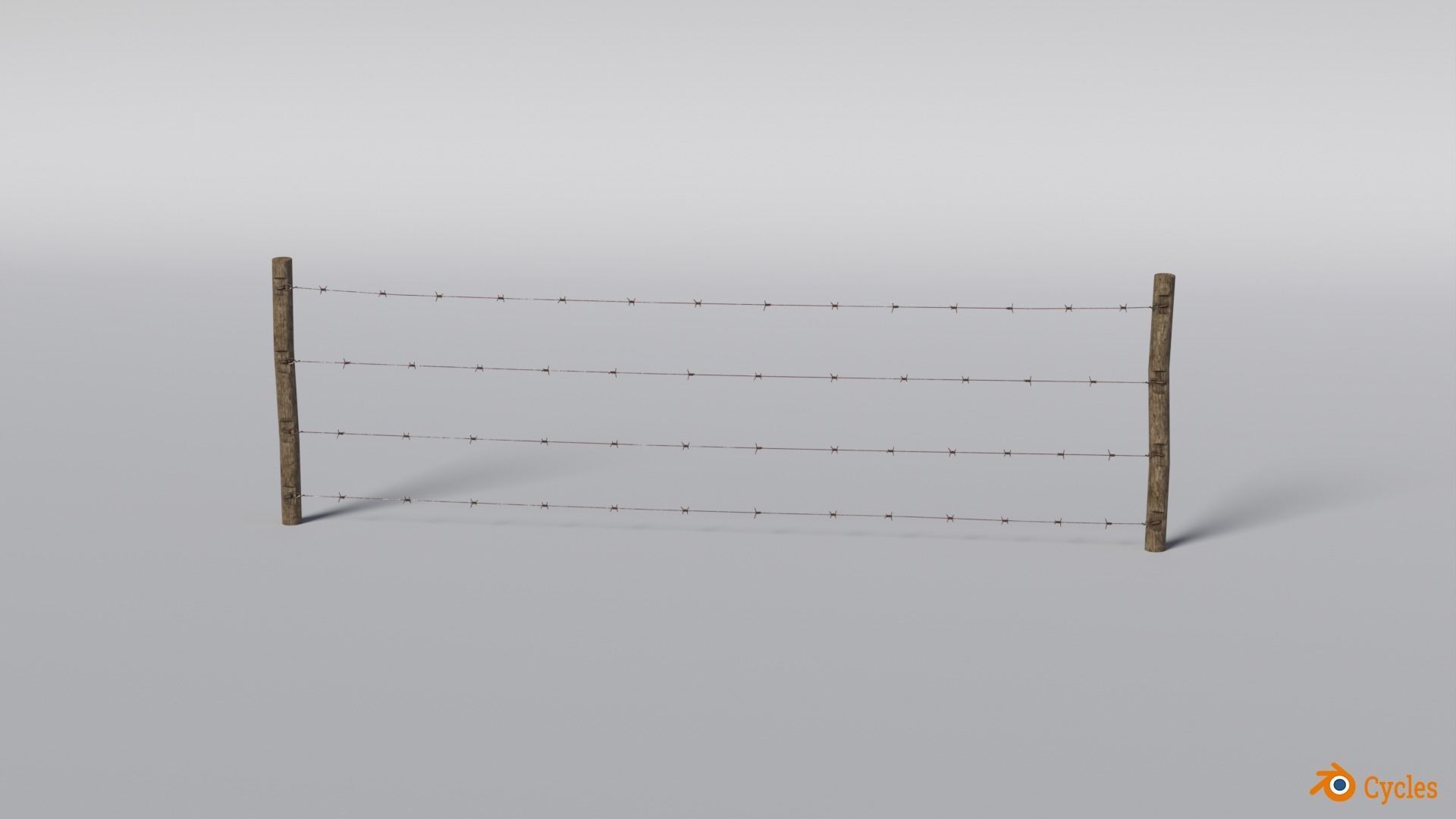 3D model Barbed Wire Fence VR / AR / low-poly | CGTrader