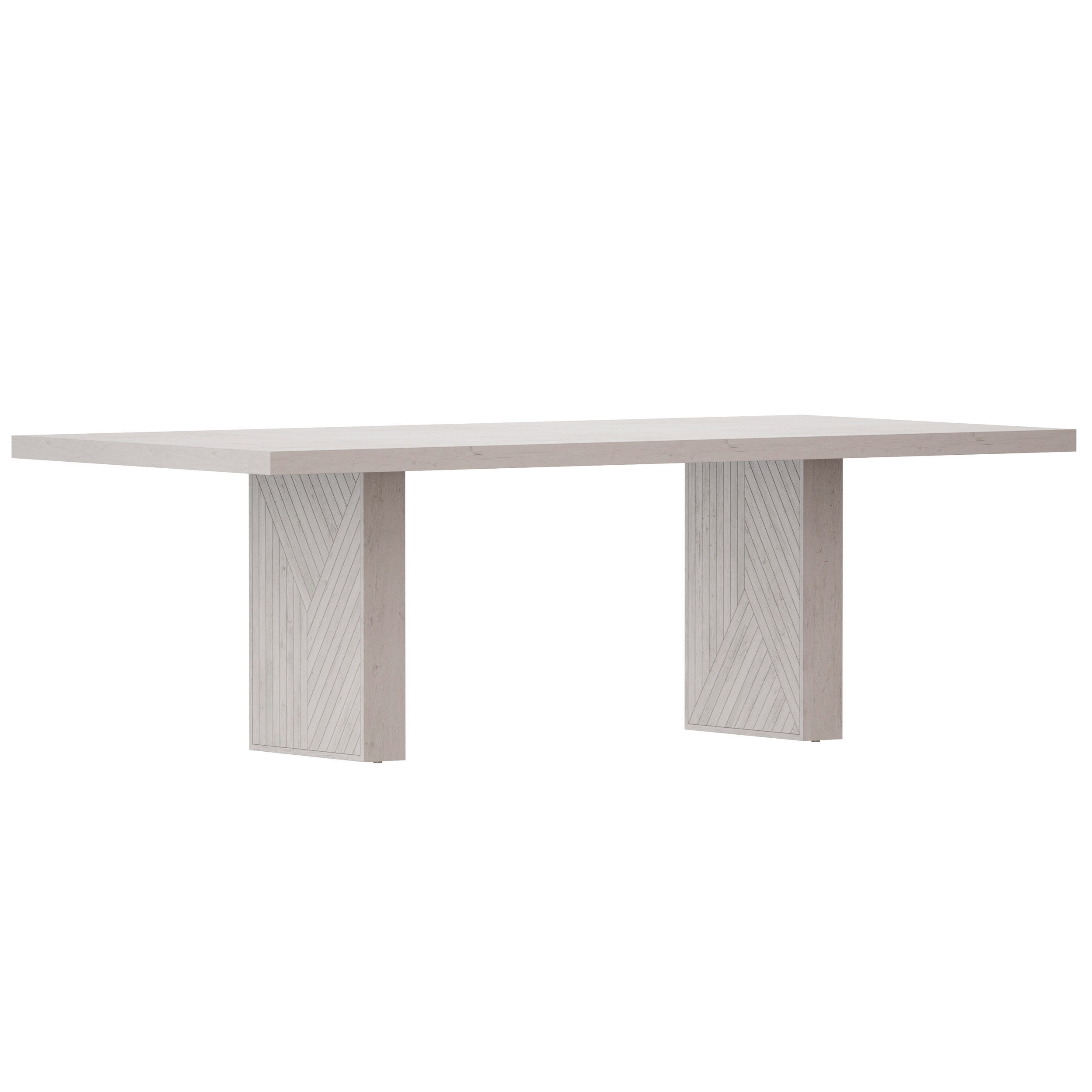 Dunewood Whitewashed Dining Table Crate and Barrel 3D model | CGTrader