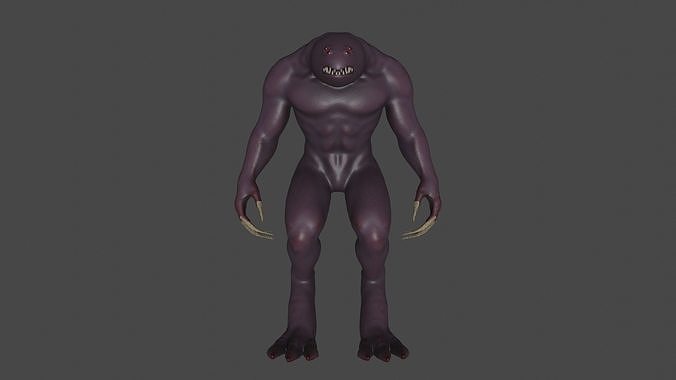 3D model Monster low-poly 3D model VR / AR / low-poly | CGTrader