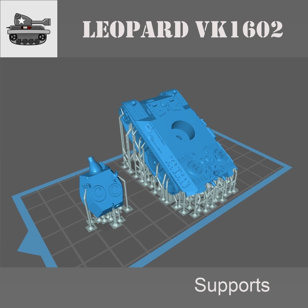 German Tank VK1602 Leopard 3D model 3D printable | CGTrader