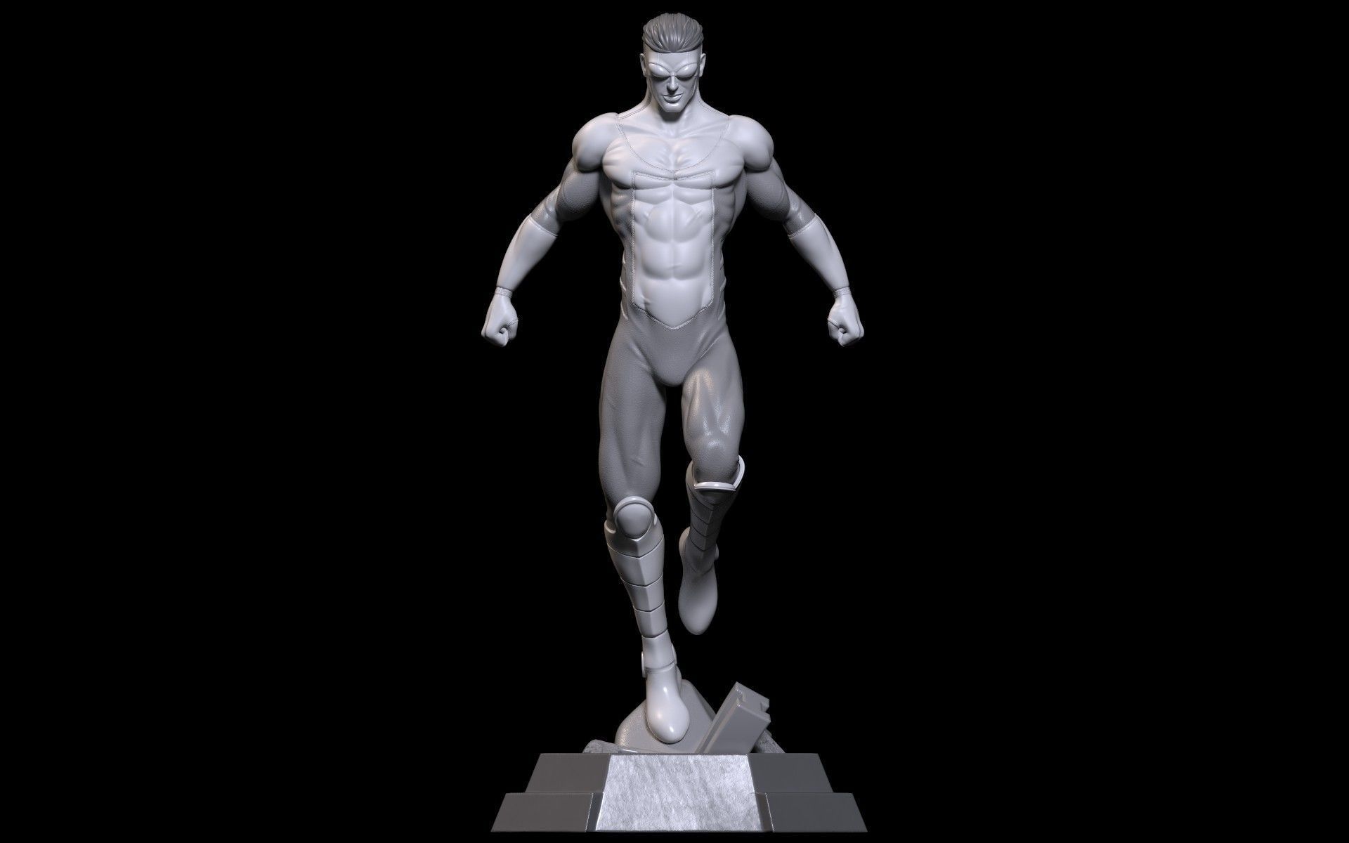 Fanart INVINCIBLE - Statue 3D model 3D printable | CGTrader