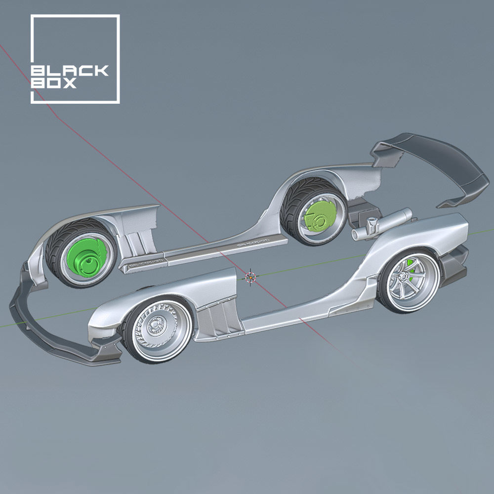 RX7 BB01 BODYKIT For tamiya 1-24 3D model 3D printable | CGTrader