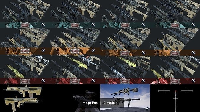 3D Model Collection Mega Pack VR / AR / low-poly | CGTrader