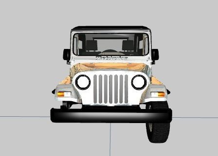 3D model Mahindra Thar 2015 CRDe With HQ Interior VR / AR / low-poly ...