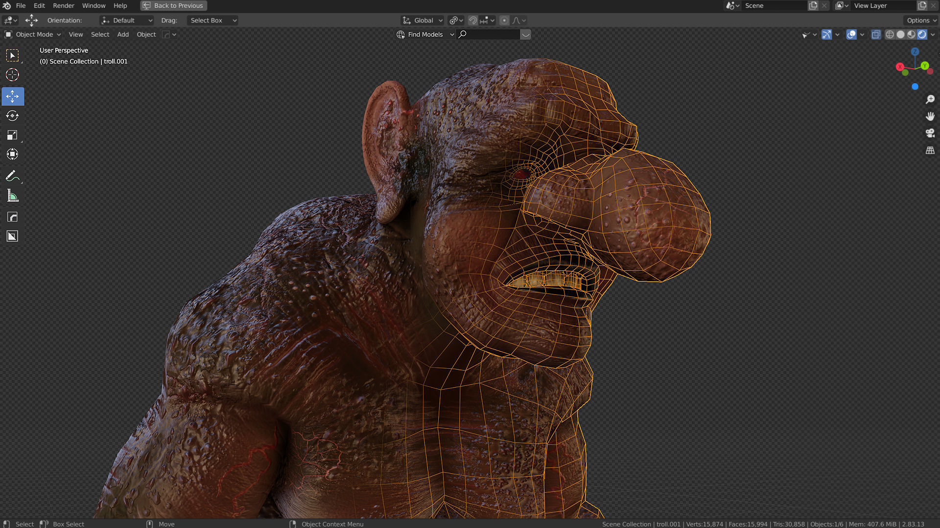 3D model Forest Troll VR / AR / low-poly | CGTrader