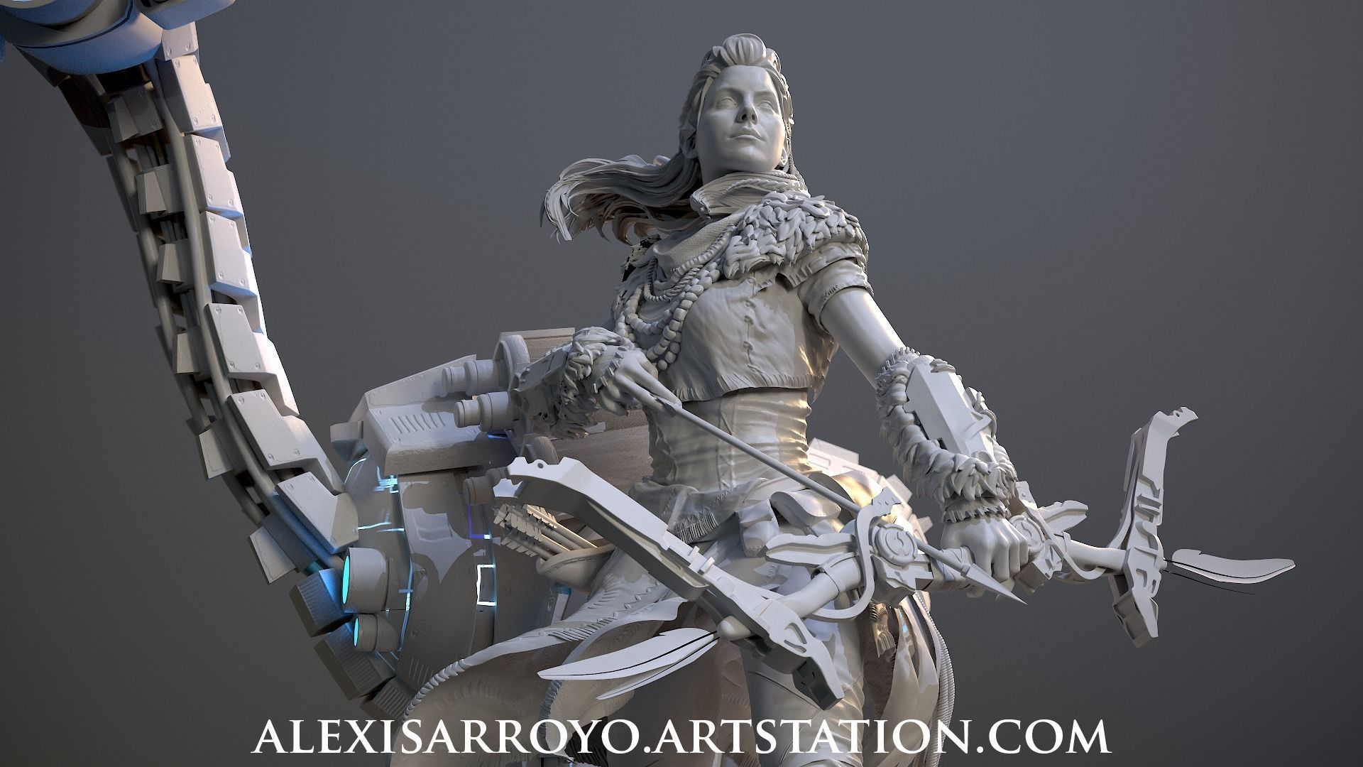 Aloy Horizon Zero Dawn 3D model 3D printable | CGTrader