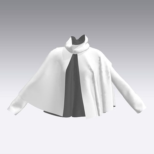 OPEN CLOAK 3D model | CGTrader