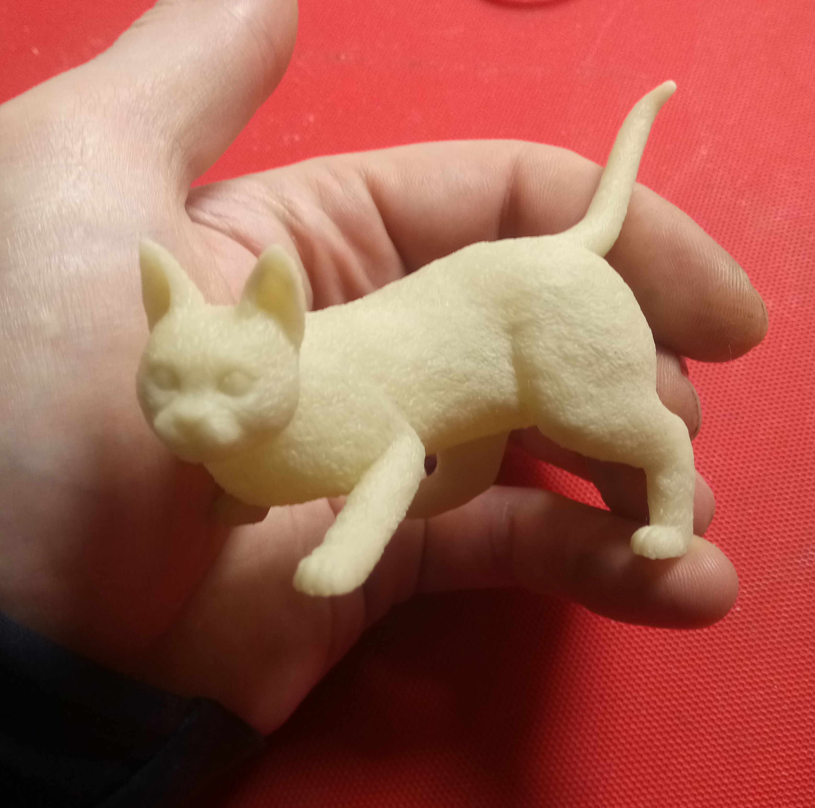 Cat Hunting Pose 3D Print 3D model 3D printable | CGTrader