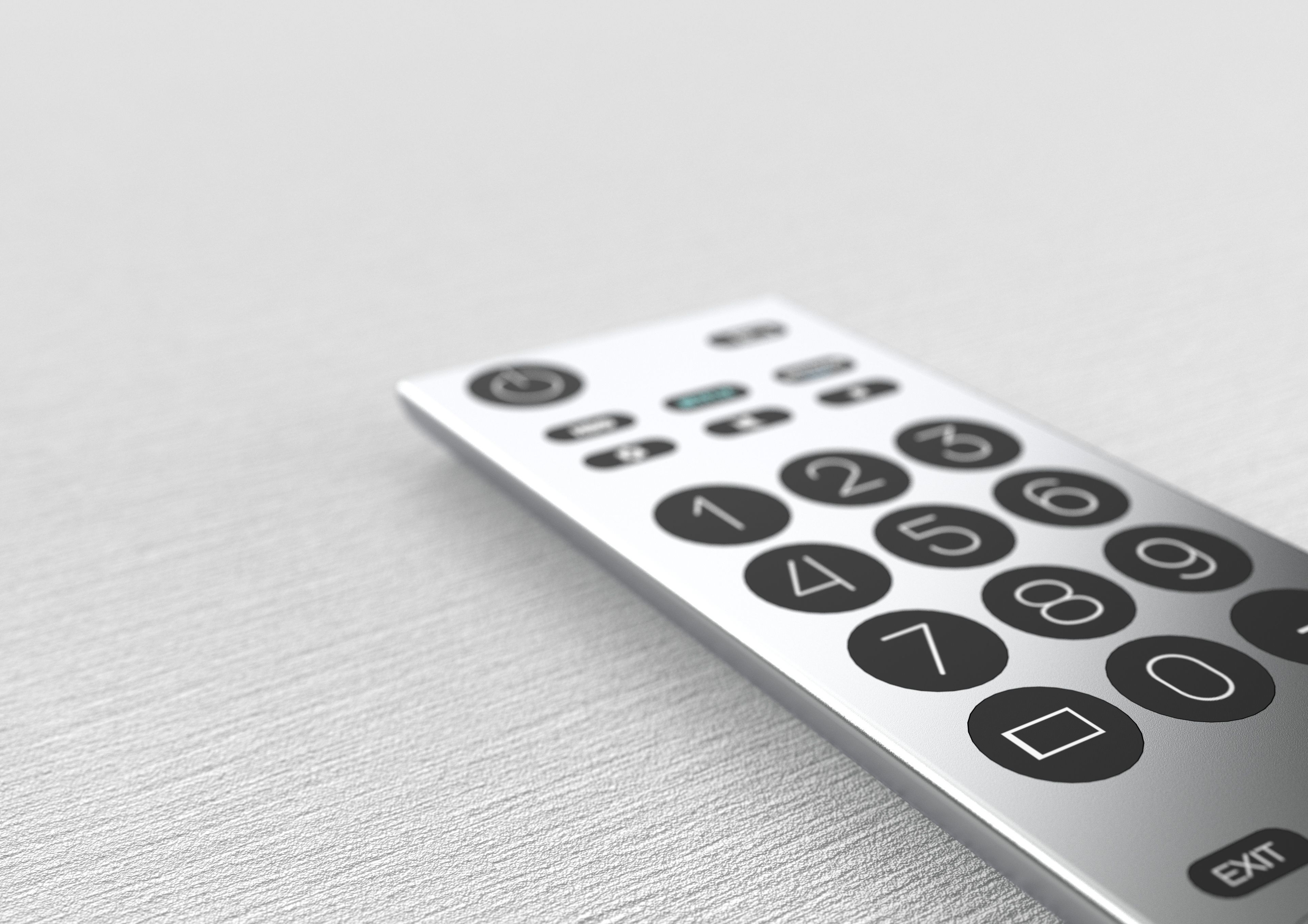 TV remote 3D model | CGTrader