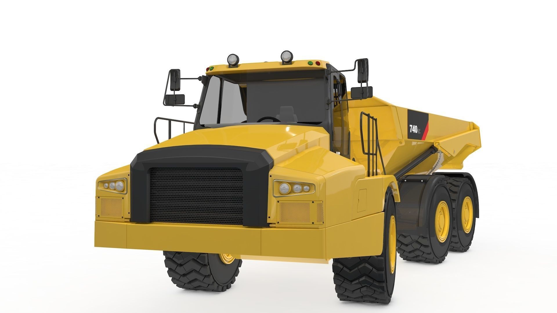 Articulated Mining Truck 3D model animated rigged | CGTrader