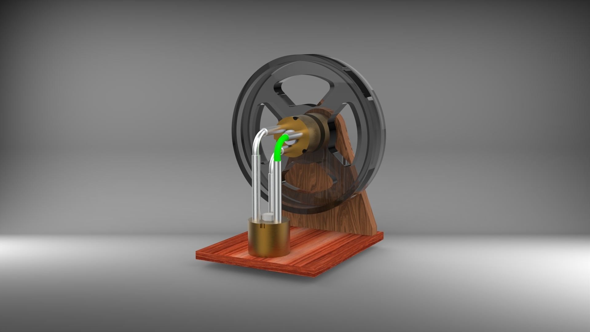 piston rotary wheel free 3D model animated | CGTrader