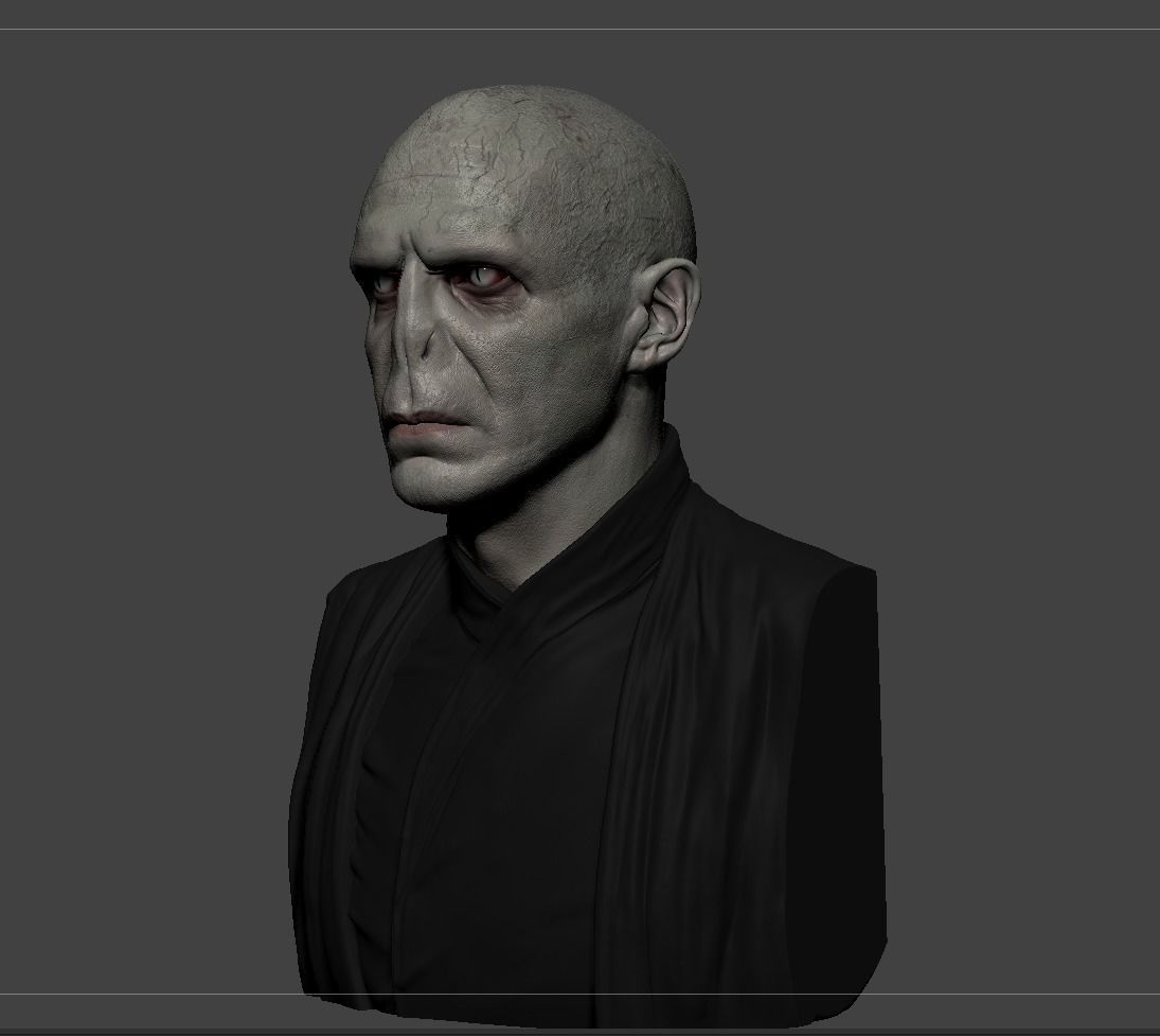 Lord Voldemort 3D model 3D printable | CGTrader