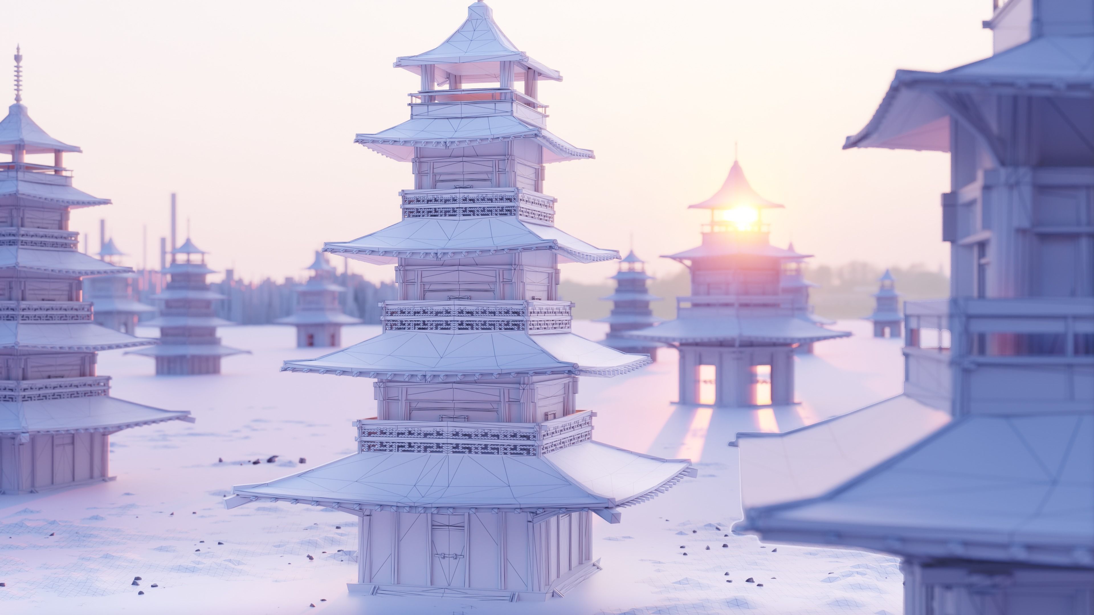 3D model japan temple VR / AR / low-poly | CGTrader