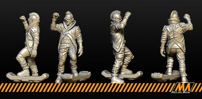 Cyberpunk civilians 3D model 3D printable | CGTrader