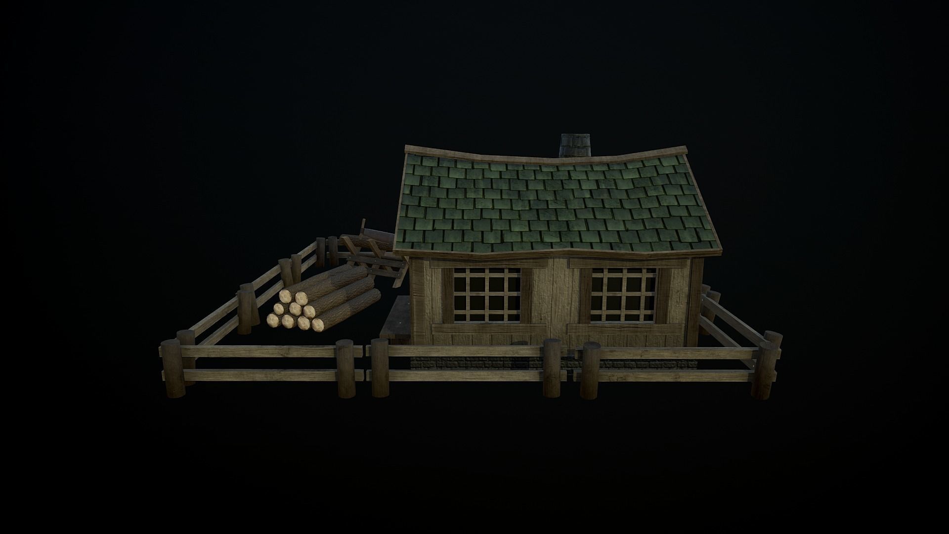 3D model Lumberjack House VR / AR / low-poly | CGTrader