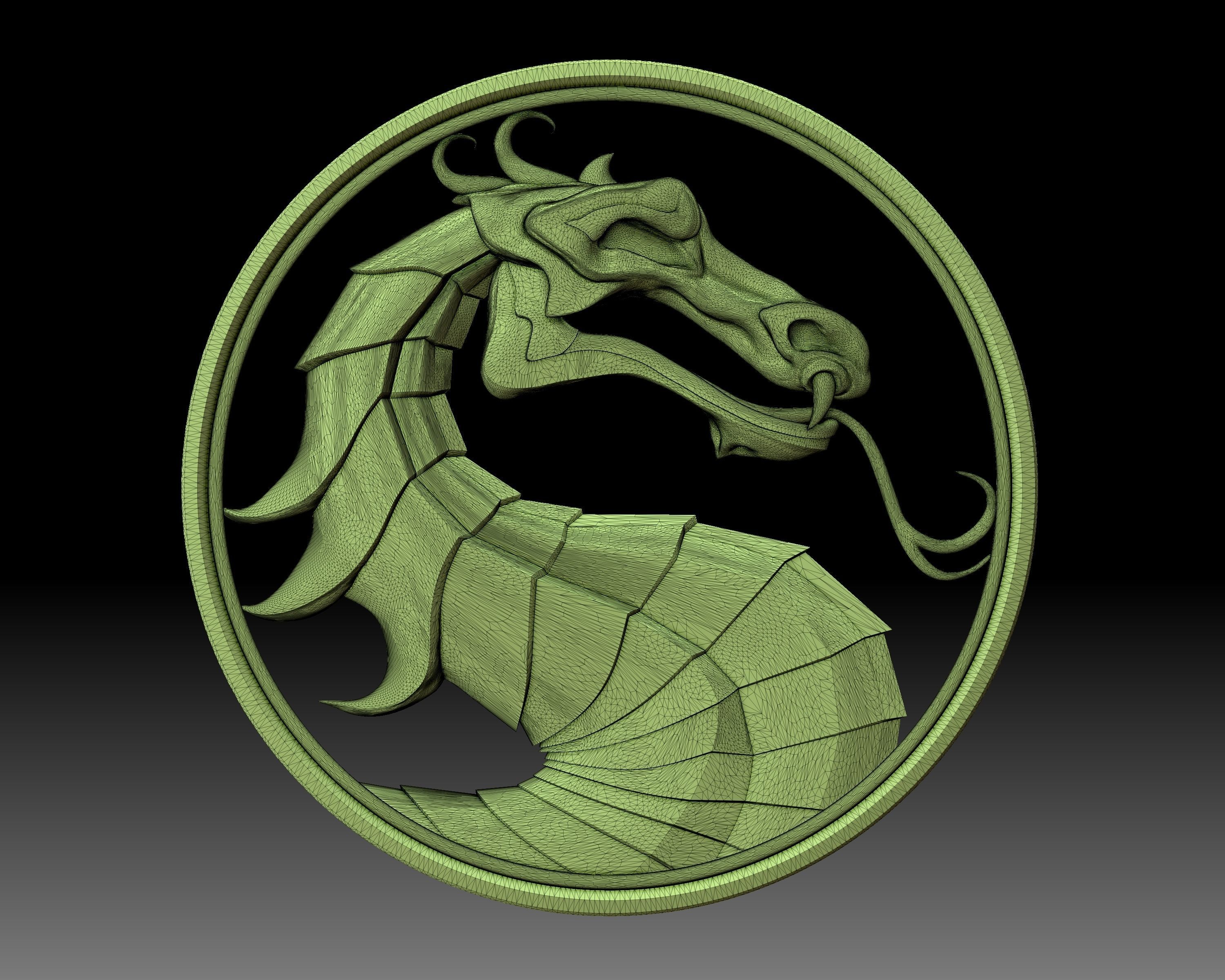 Mortal Kombat Sign Logo 3D printable 3D model 3D printable | CGTrader