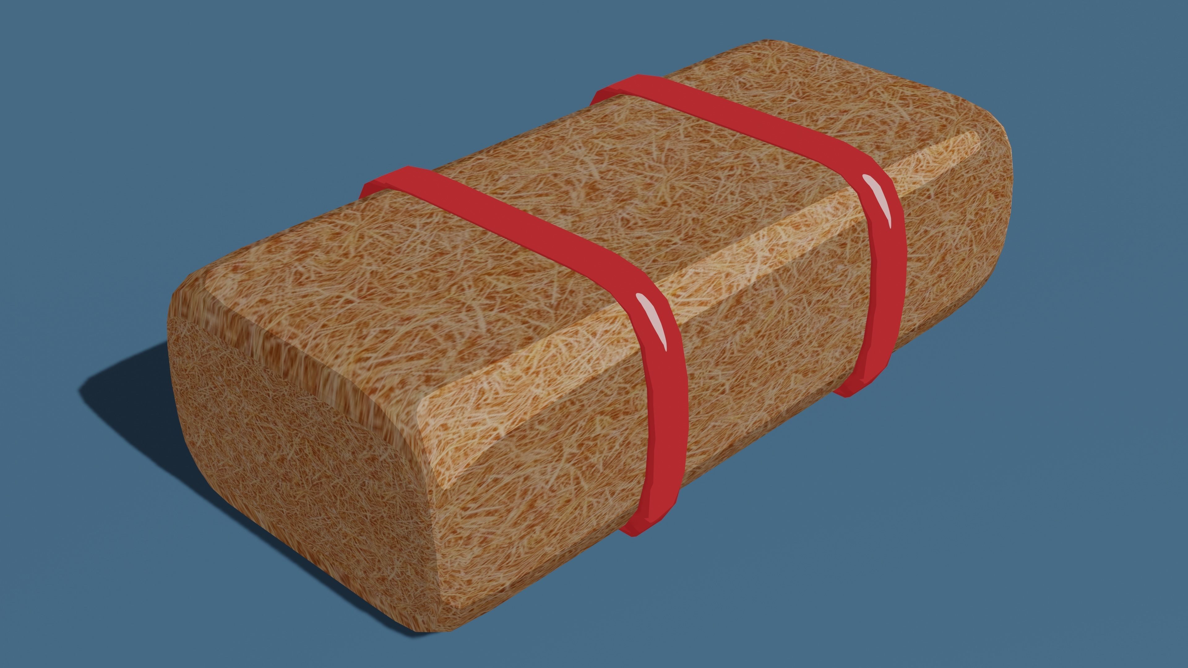 Straw block of wood 3D model | CGTrader