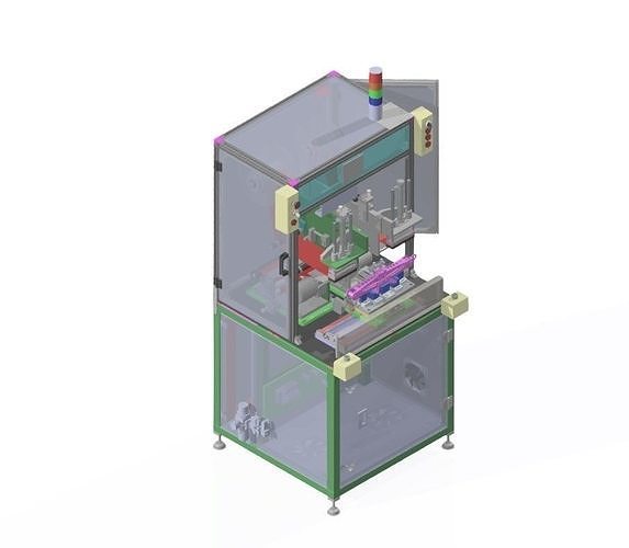 Labeling Machine For Sticker Label of Jack Screw 3D model | CGTrader
