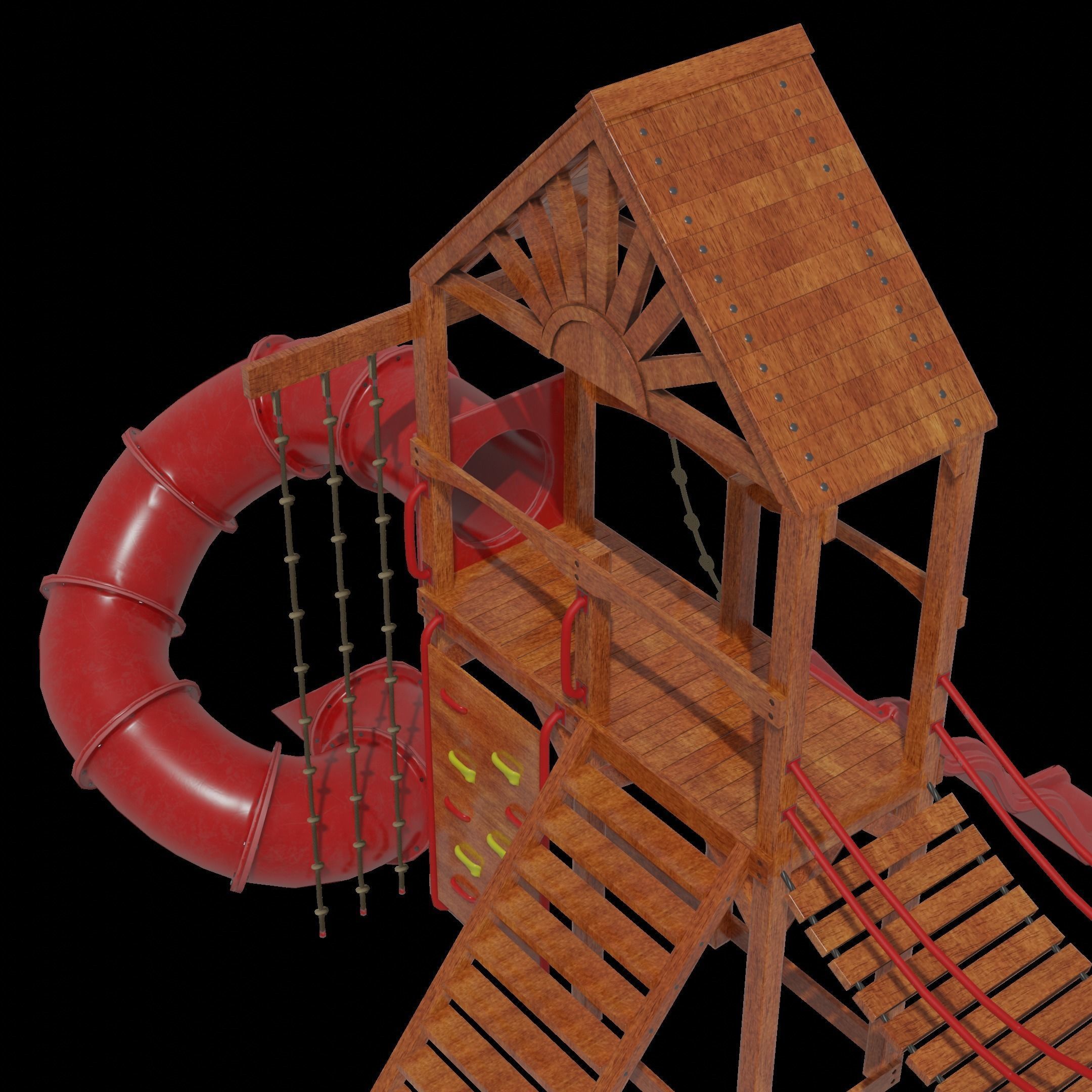 3D model Playground Modular Assets Realistic VR / AR / low-poly | CGTrader