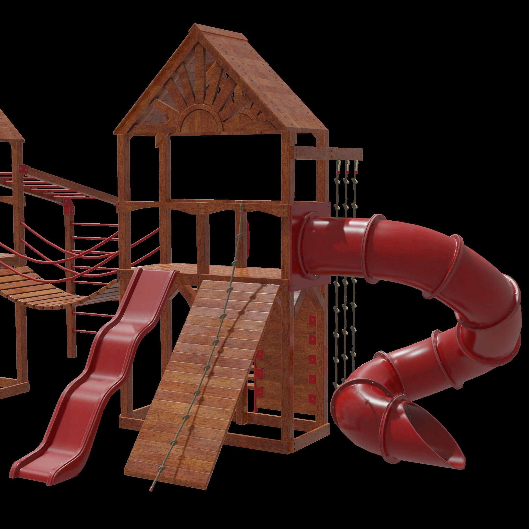 3D model Playground Modular Assets Realistic VR / AR / low-poly | CGTrader