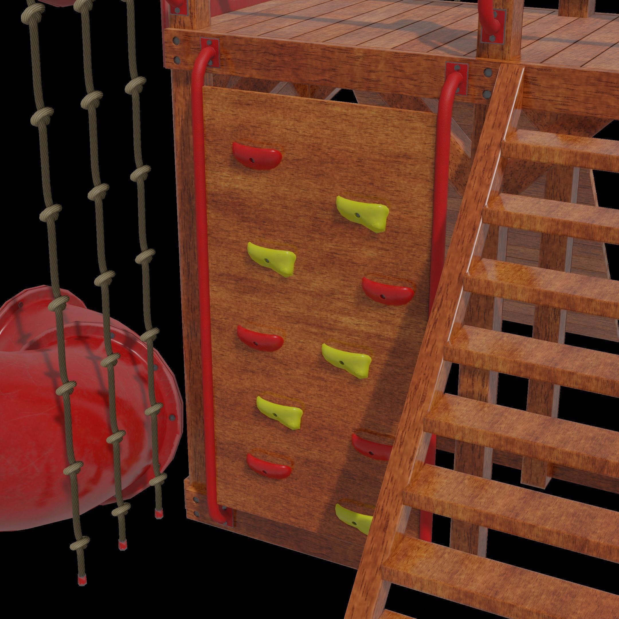 3D model Playground Modular Assets Realistic VR / AR / low-poly | CGTrader