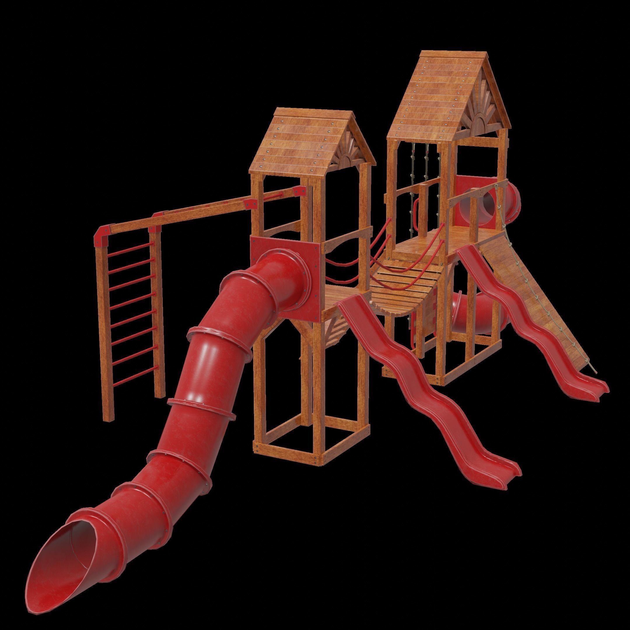 3D model Playground Modular Assets Realistic VR / AR / low-poly | CGTrader