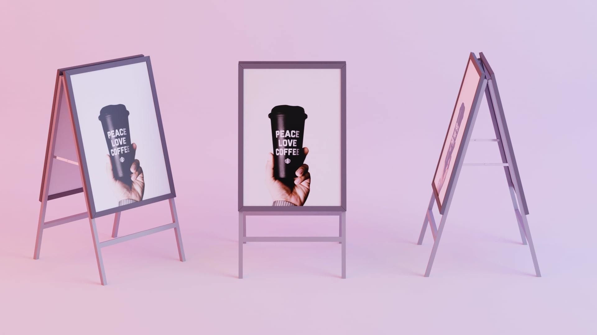 Advertisement Panel 3D model | CGTrader