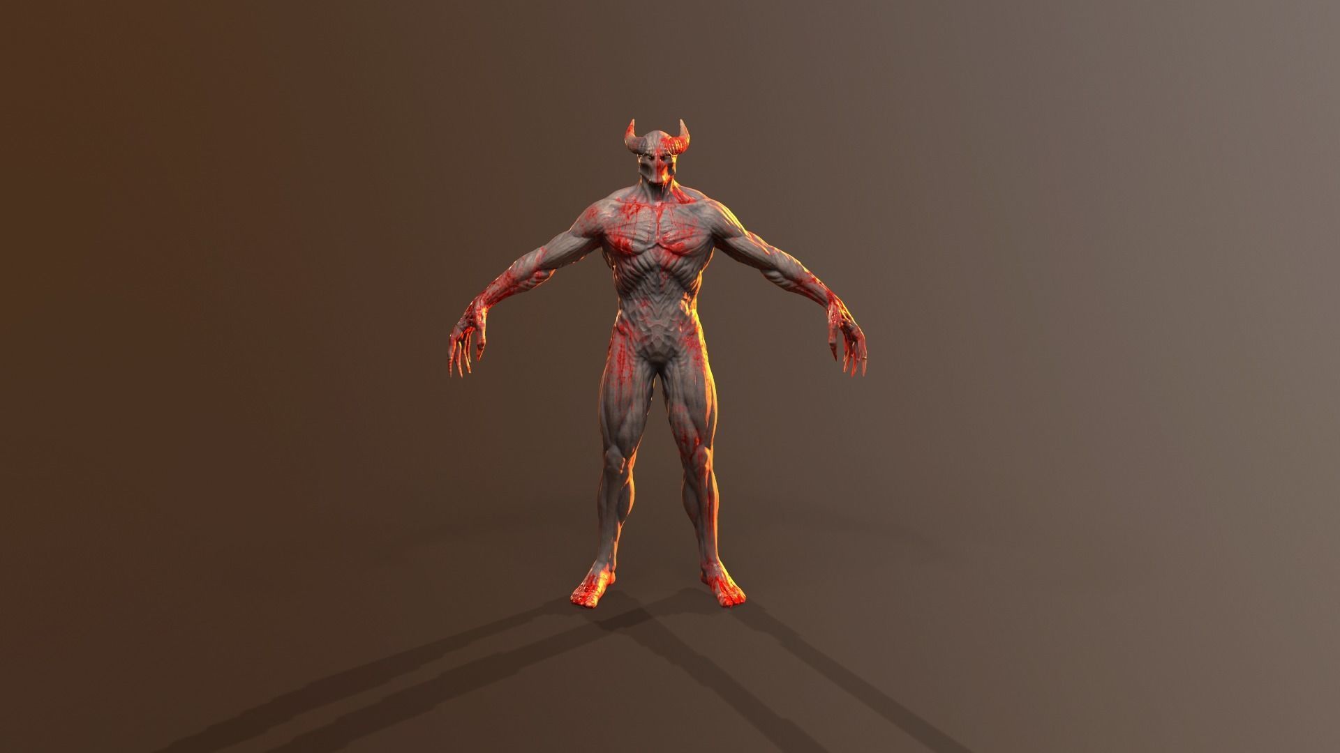 3D model Silent Demon VR / AR / low-poly rigged animated | CGTrader