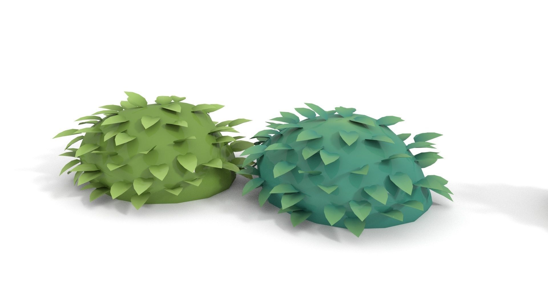 Low-poly Stylized Bush collection 3D model | CGTrader
