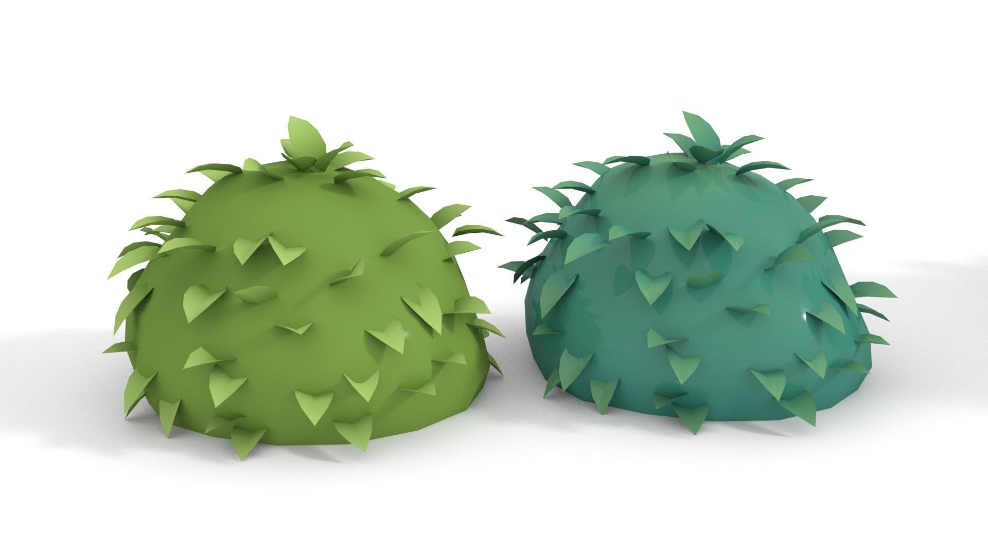 Low-poly Stylized Bush collection 3D model | CGTrader