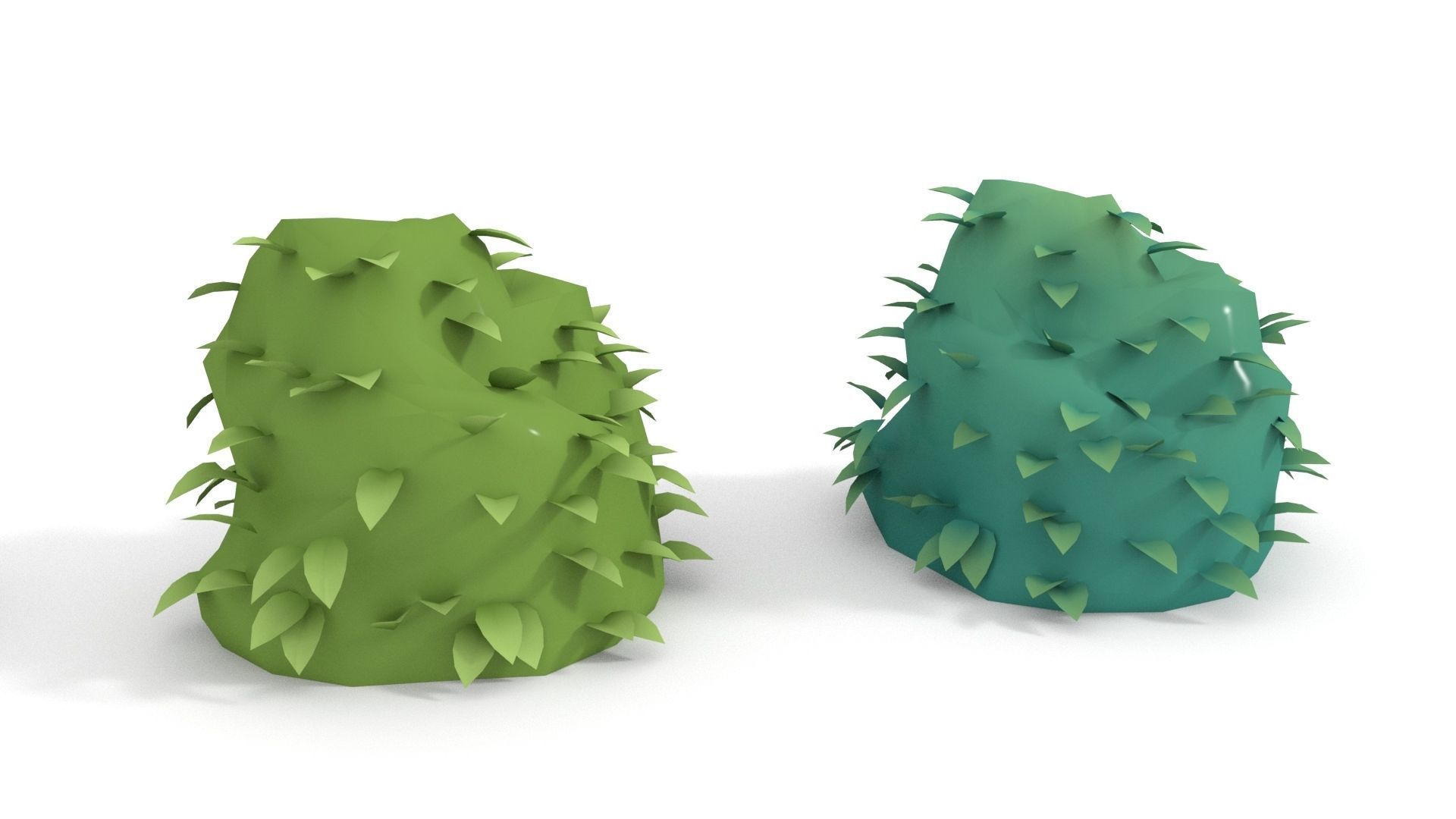 Low-poly Stylized Bush collection 3D model | CGTrader